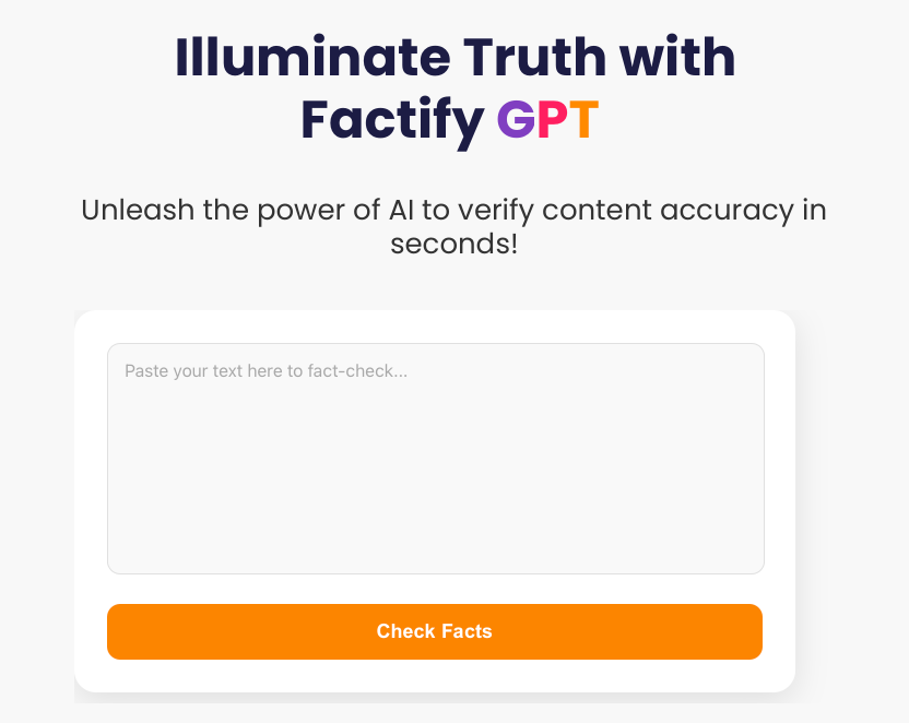 Factify GPT: The Top AI Tool for Accurate Fact-Checking and Research